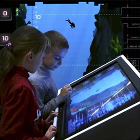 United 3D Labs: Interactive video installation "Scuba Diver"